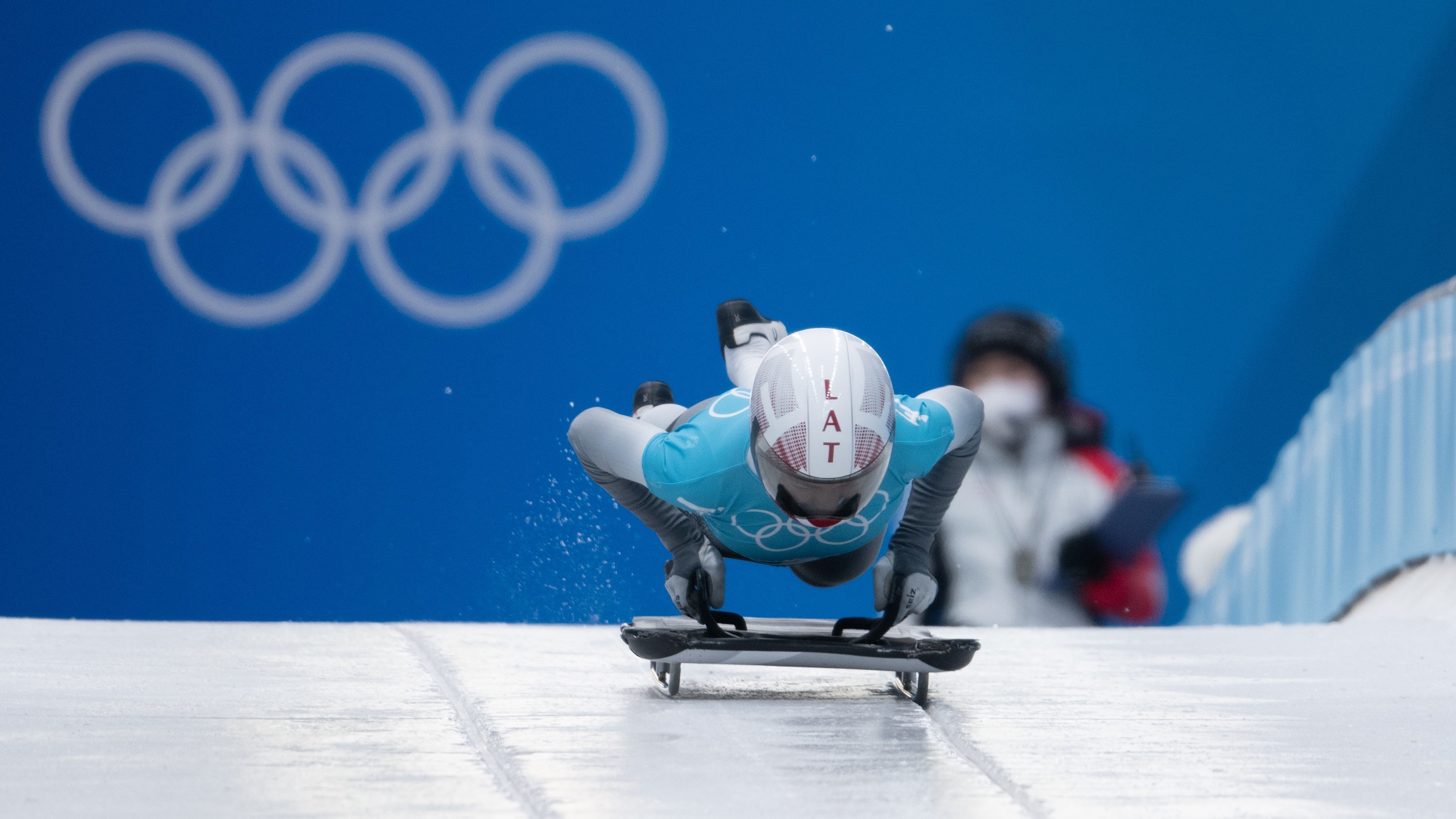 Skeletoniste Endija Tērauda pēc pirmās dienas 20.vietā